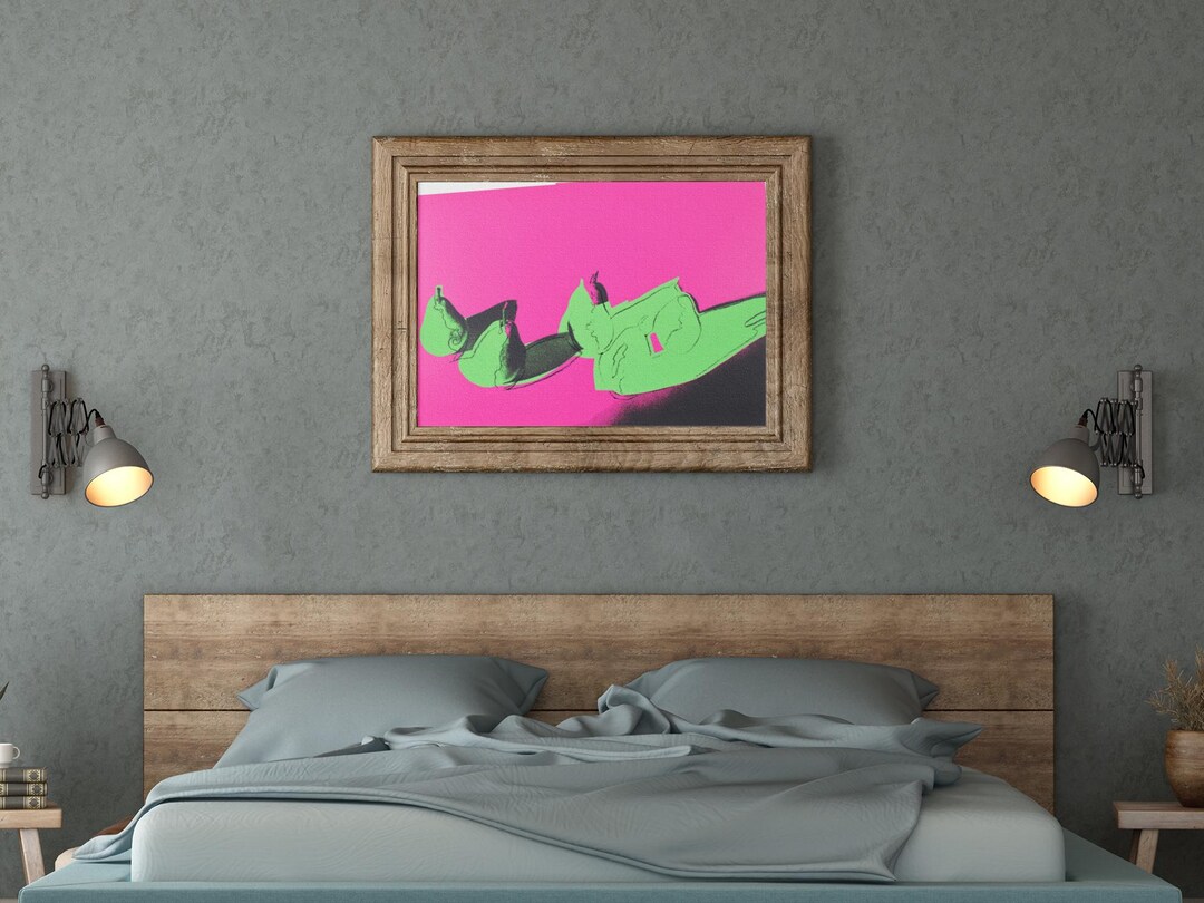 Andy Warhol Space Fruit Pears Print | Retro Pop Art Kitchen Decor - Etsy