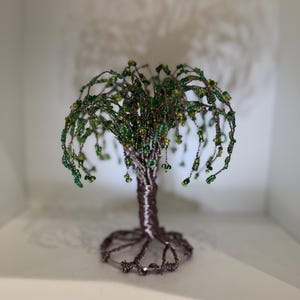 Weeping Willow Wire Tree Handmade. Can Be Made in Colors of Your Choice ...