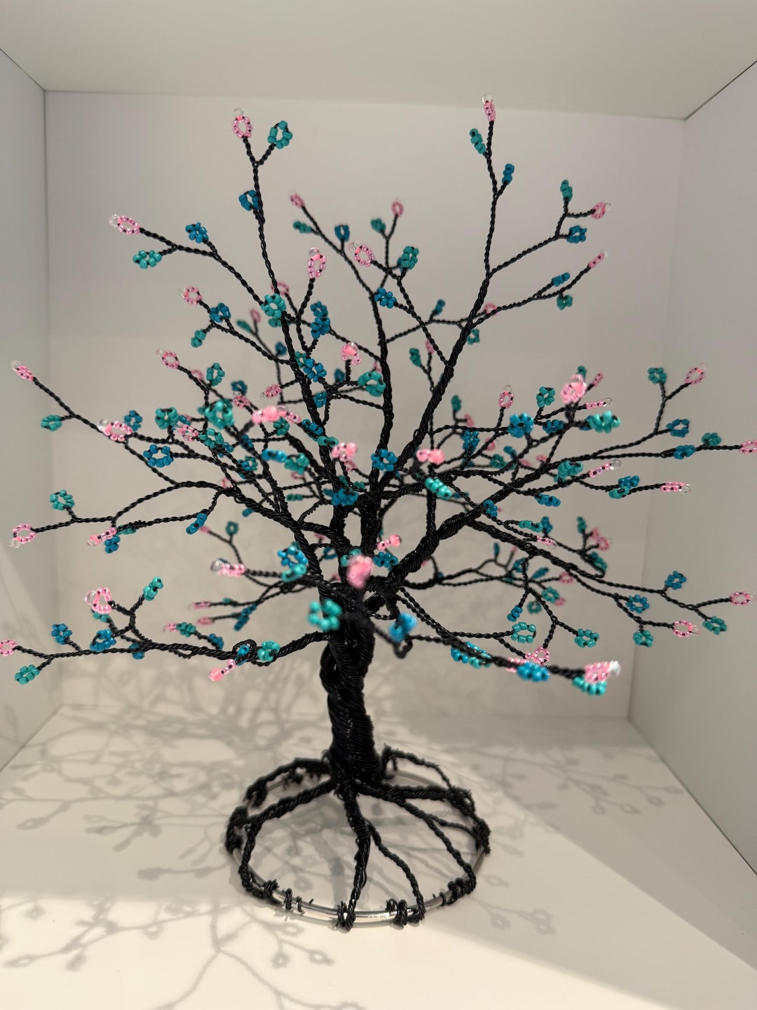 Multicolored Beaded Wire Tree - Etsy