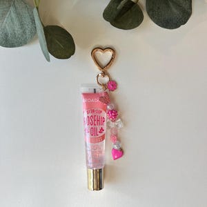 Charm Lip Gloss Keychain Charm Accessory Trendy Lip Gloss Teen Gift Keychain Tween Gift Keychain ...