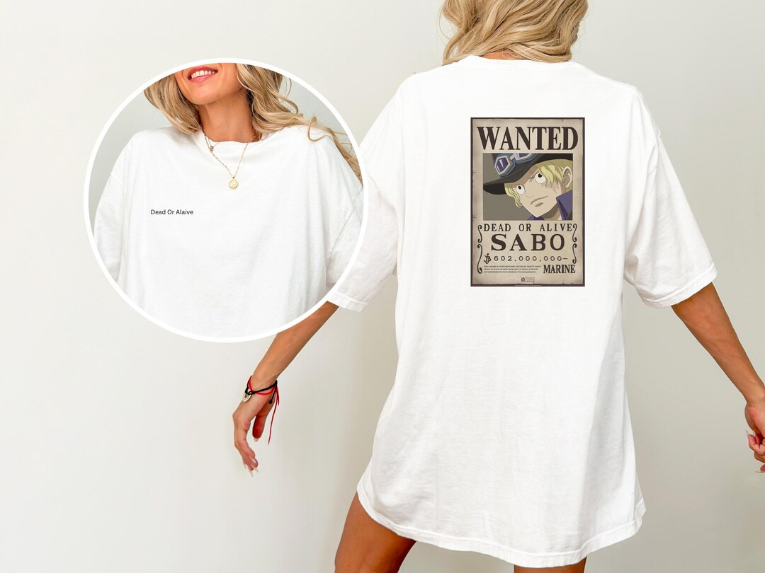 One Piece Wanted Poster T-shirt, Graphic Tees, Funny Shirts, Men's ...