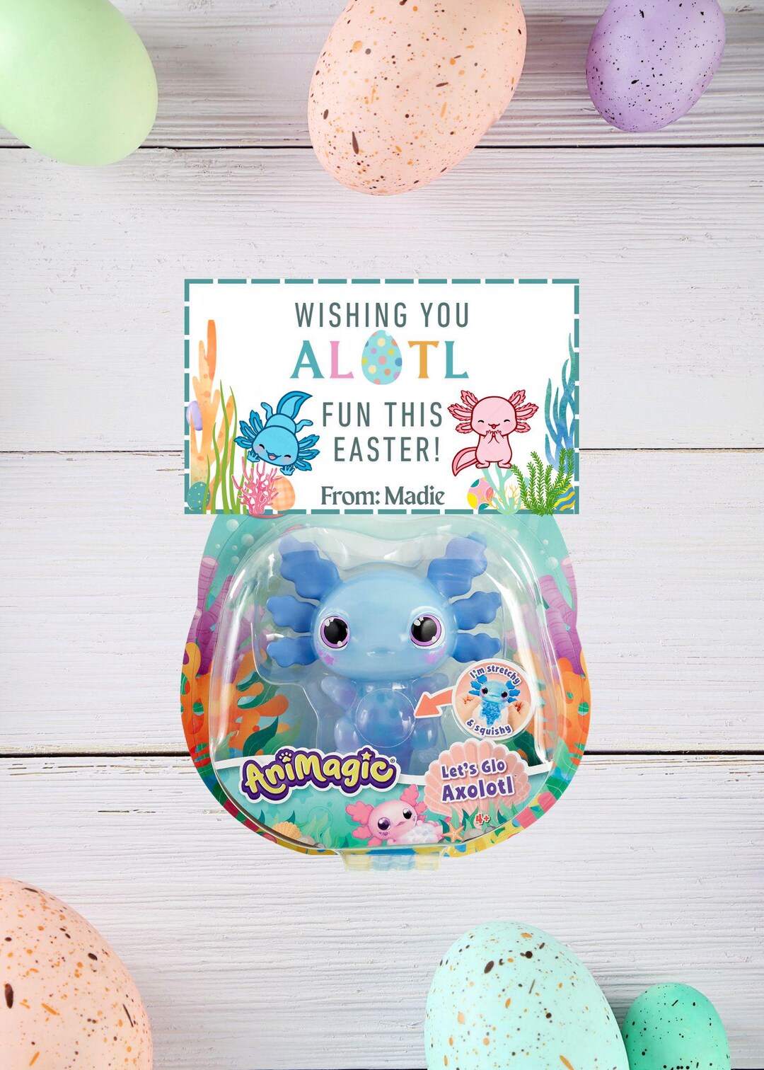 EASTER SUNDAY GIFT | Axolotl | Easter Basket Toy | Wishing You Alotol ...