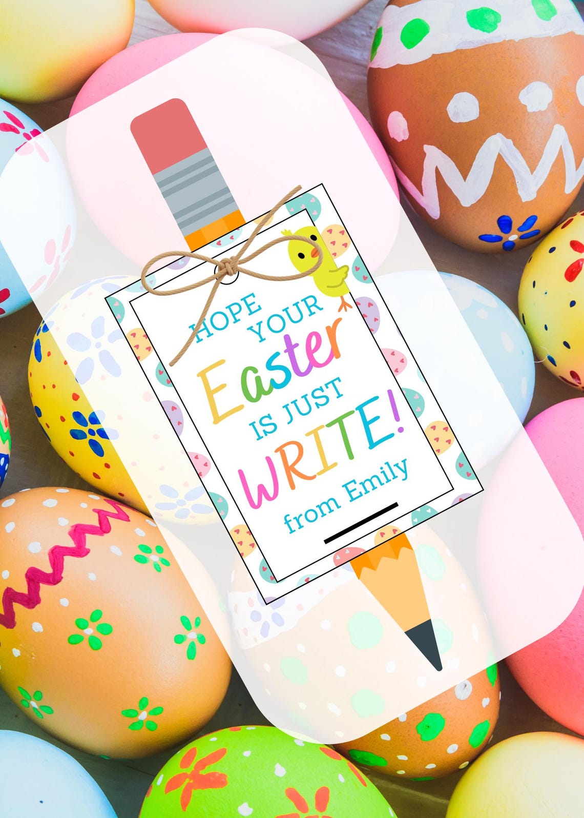 Personalized Easter Gift Tags: Classroom Sunday School (digital ...