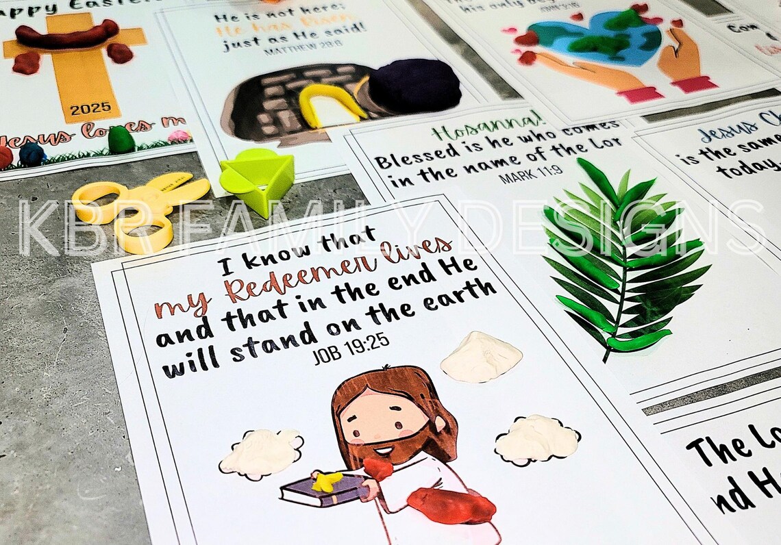 INSTANT DOWNLOAD Easter Playdough Activity | Mats Printable | Holy Week ...