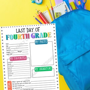 CUSTOMIZABLE First and Last Day of School | Poster | My Favorites | All ...