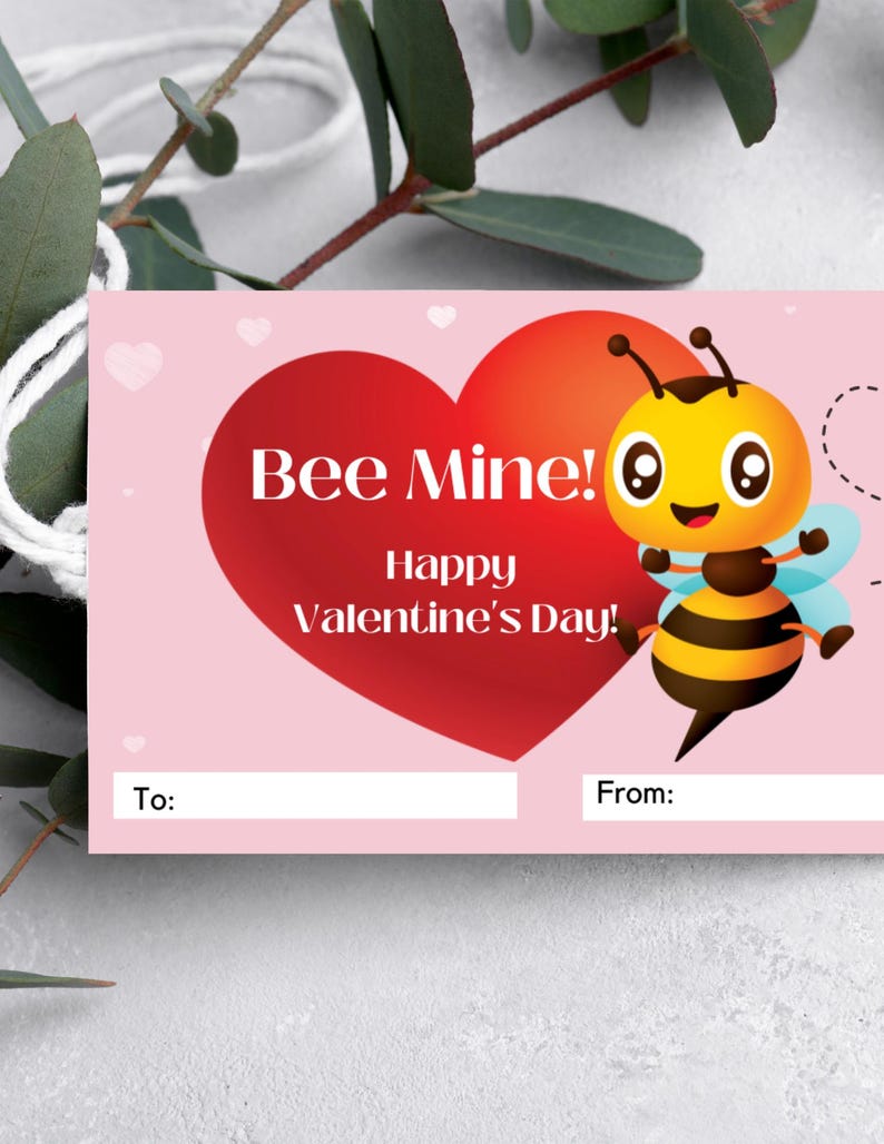 EDITABLE Valentines Day Tag | Classroom Party Tags | BEE Theme|will You ...