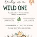 EDITABLE Birthday Party Invitation | Wild One Party | Where the Wild ...