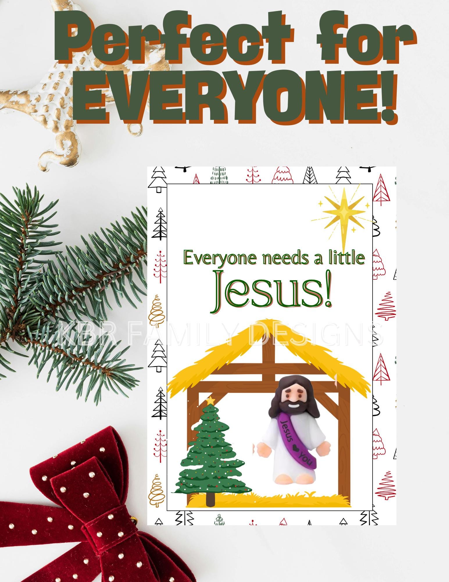 Jesus Christmas Gift Tags | Sunday School Classroom (instant Download ...