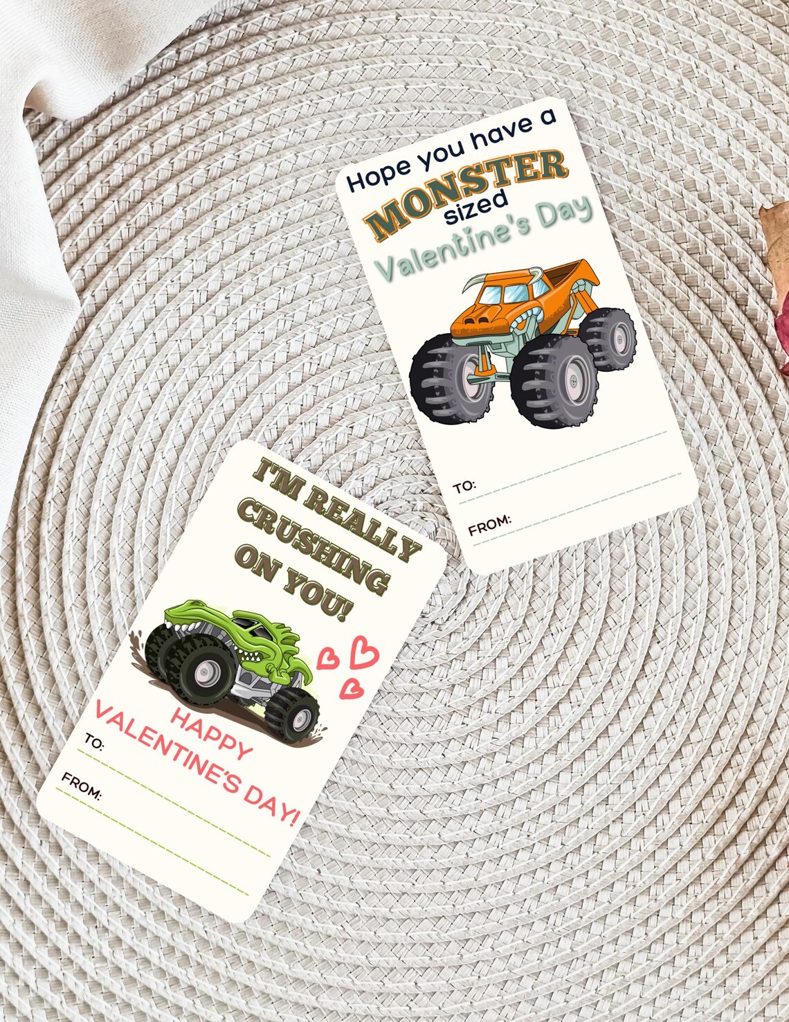EDITABLE Valentines Day Tag | Classroom Party Tags | Monster Truck ...