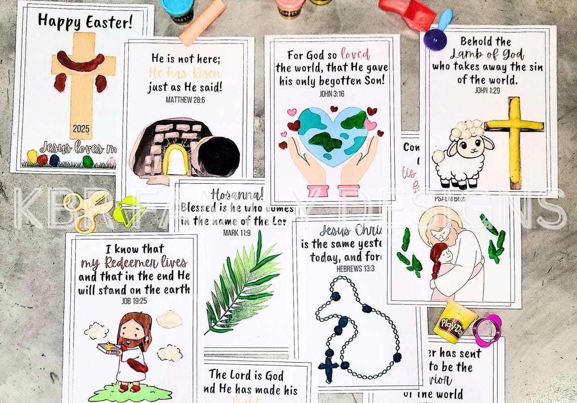 INSTANT DOWNLOAD Easter Playdough Activity | Mats Printable | Holy Week ...