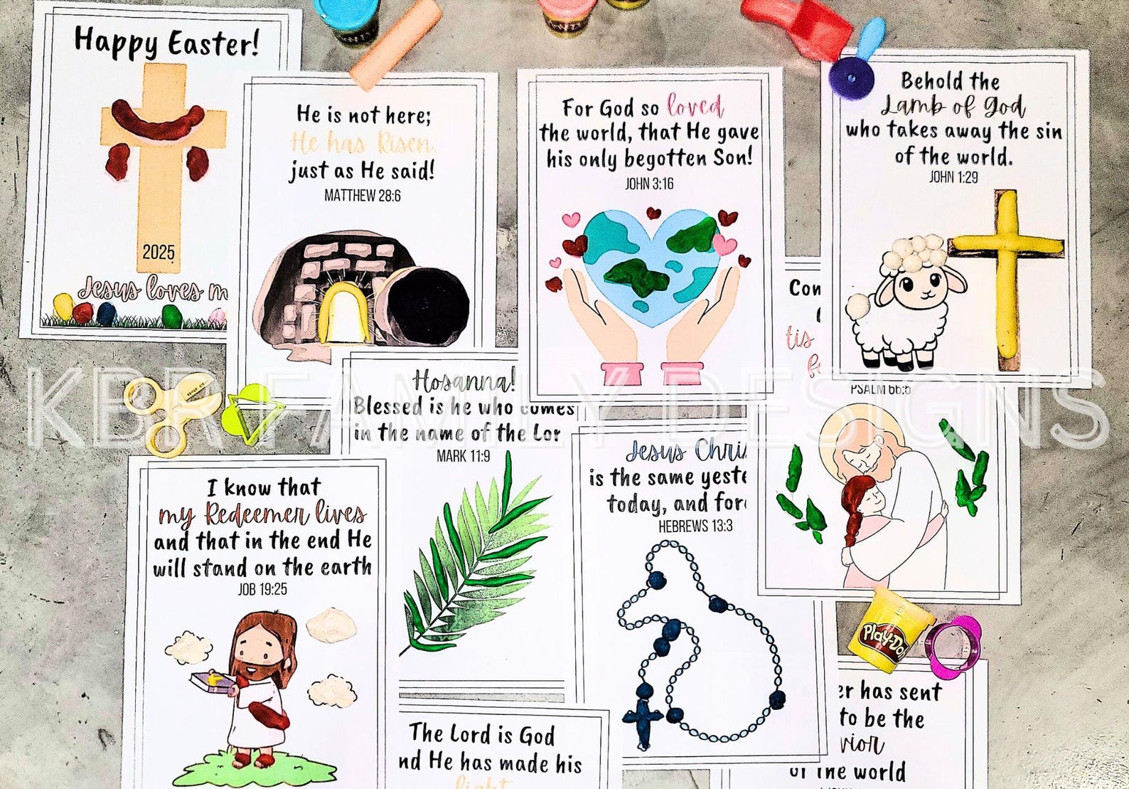 INSTANT DOWNLOAD Easter Playdough Activity | Mats Printable | Holy Week ...