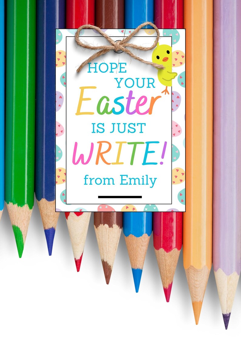 Personalized Easter Gift Tags: Classroom Sunday School (digital ...