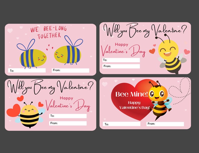 EDITABLE Valentines Day Tag | Classroom Party Tags | BEE Theme|will You ...