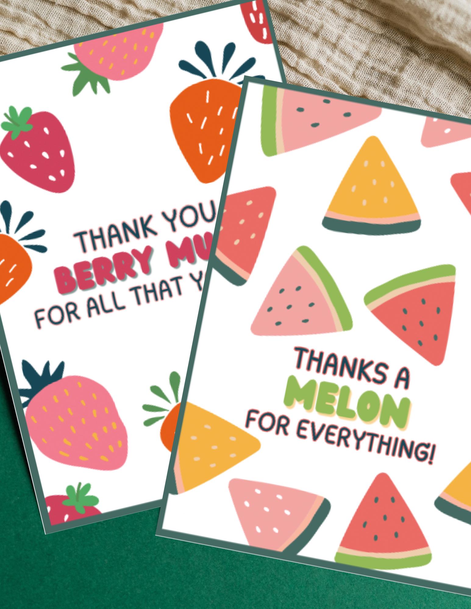 Watermelon Appreciation Gift Tag: Teacher, Nurse, Employee ...