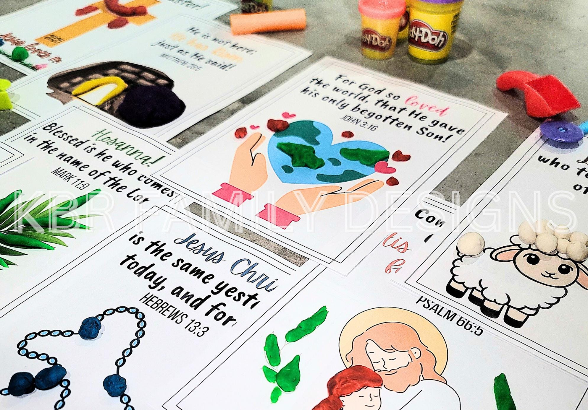 INSTANT DOWNLOAD Easter Playdough Activity | Mats Printable | Holy Week ...