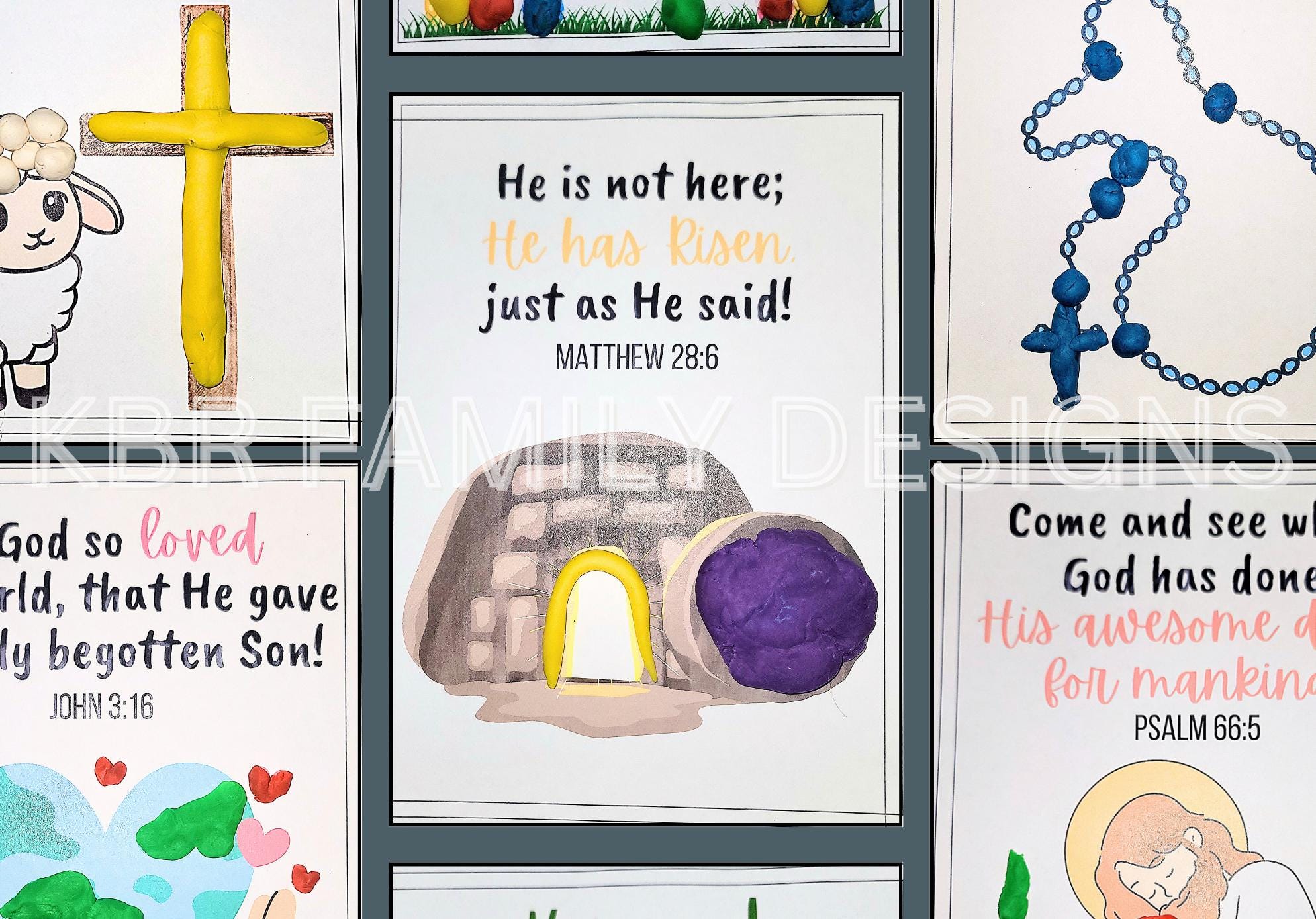 INSTANT DOWNLOAD Easter Playdough Activity | Mats Printable | Holy Week ...