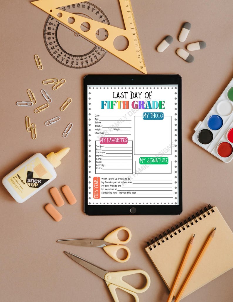 CUSTOMIZABLE First and Last Day of School | Poster | My Favorites | All ...