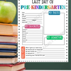 CUSTOMIZABLE First and Last Day of School | Poster | My Favorites | All ...