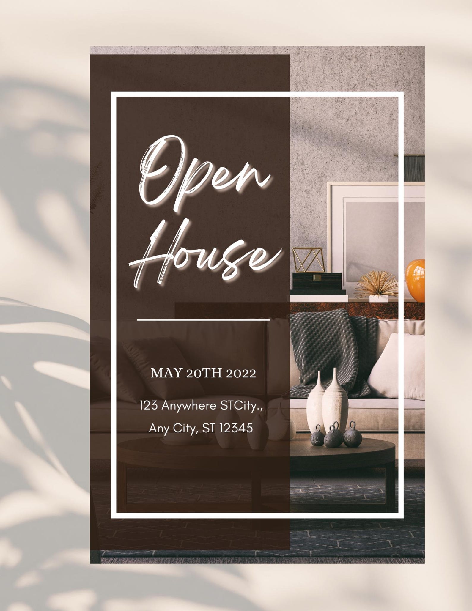 Editable Open House Invitation Template: DIY Realtor Marketing (instant ...