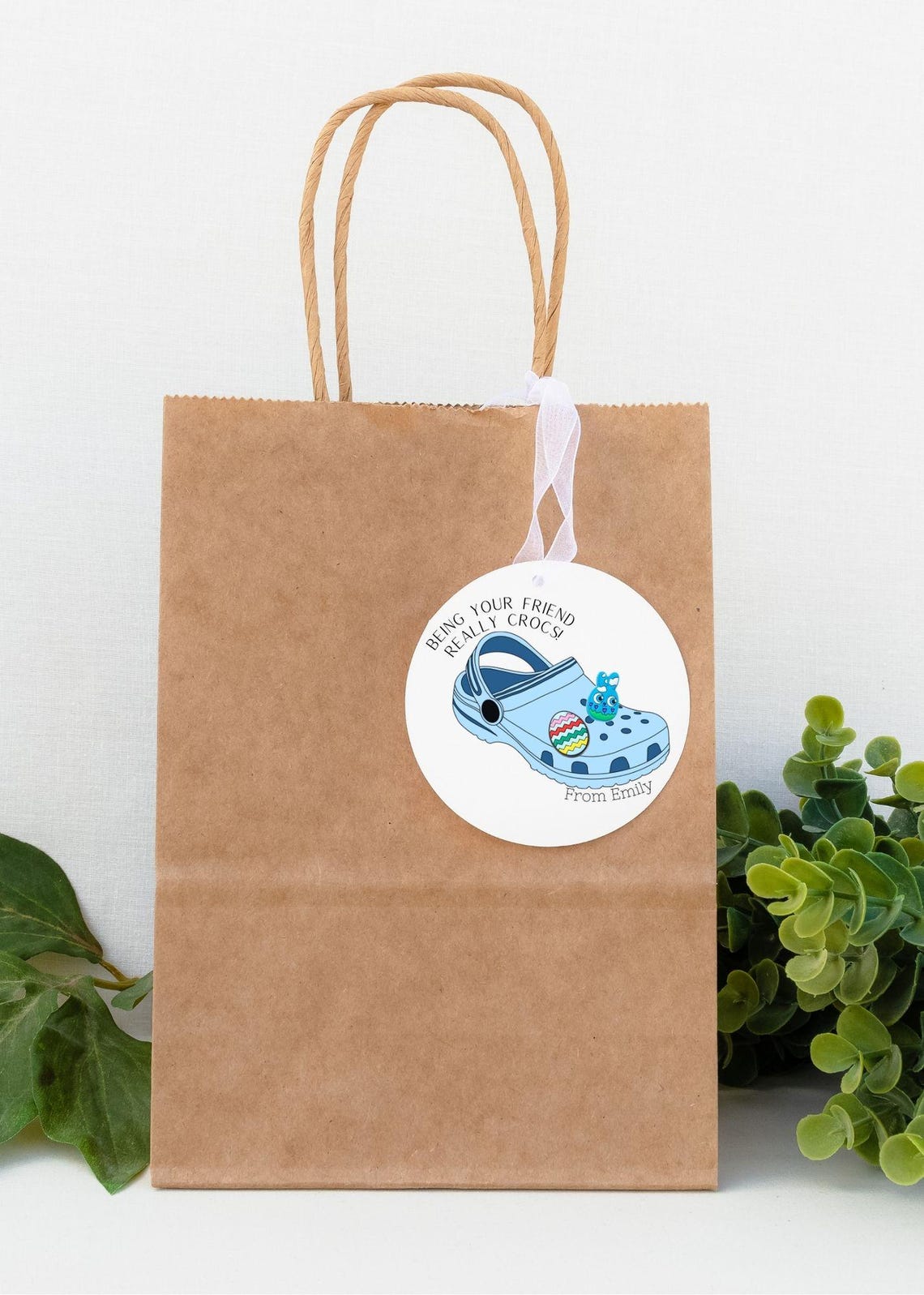 Croc Charms Gift Tags: Personalized Birthday, Easter, Valentine ...