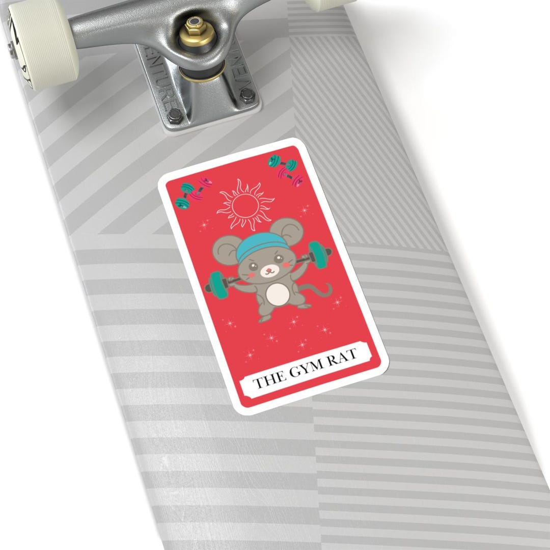 The Gym Rat Tarot Sticker - Etsy