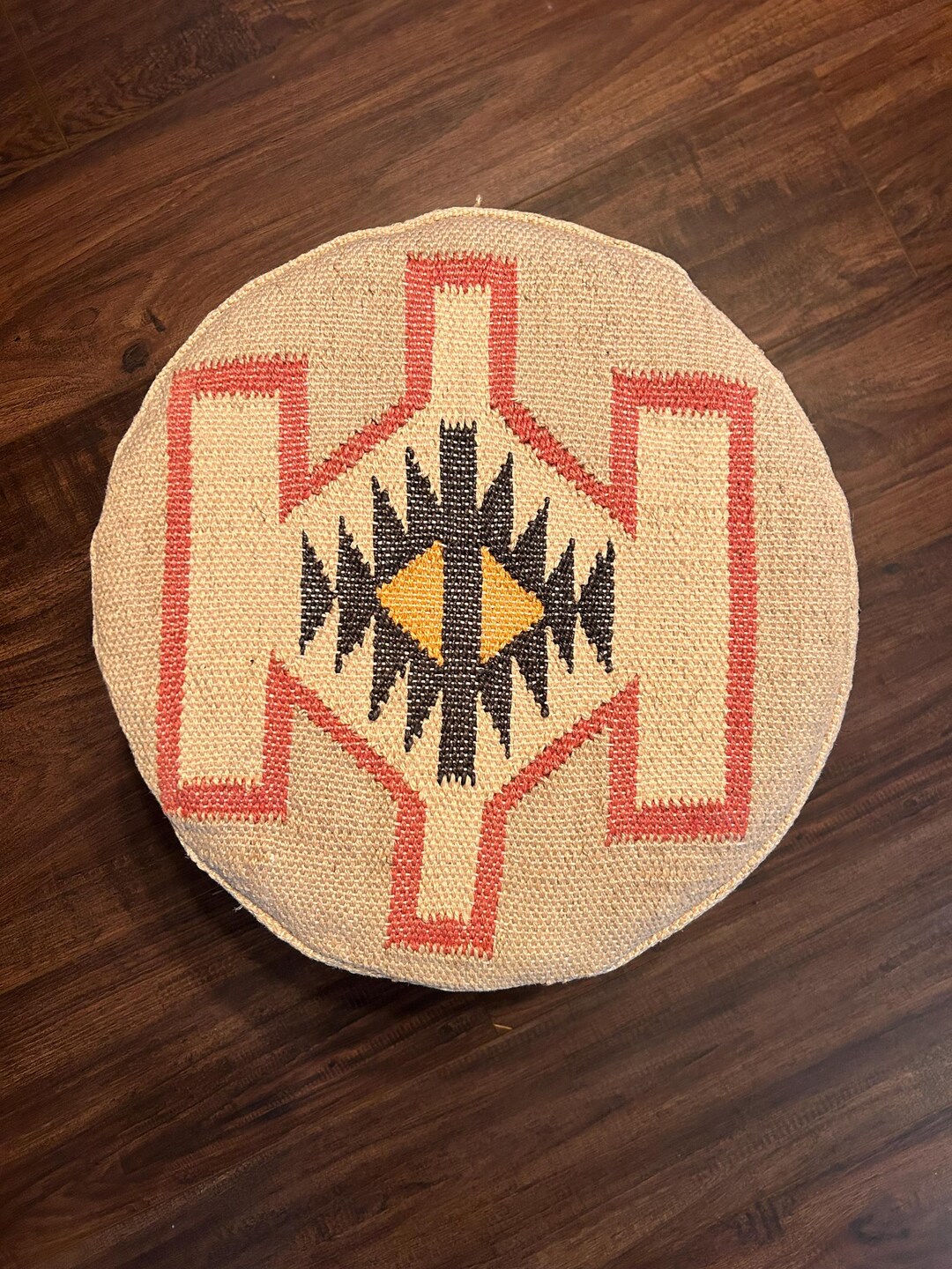 Woven Aztec Pouf - Etsy