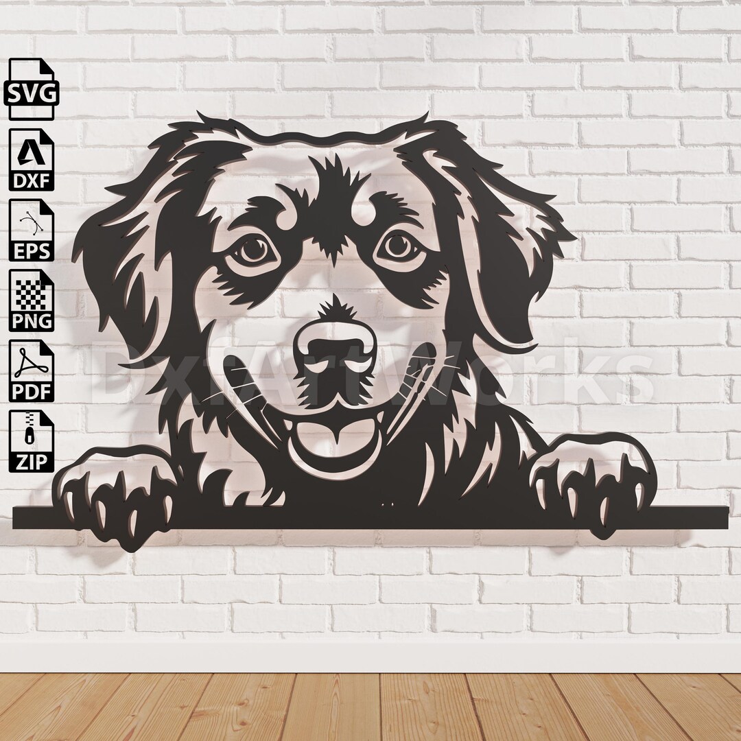 Nova Scotia Duck Tolling Retriever SVG, Dog Vector Portrait (digital ...
