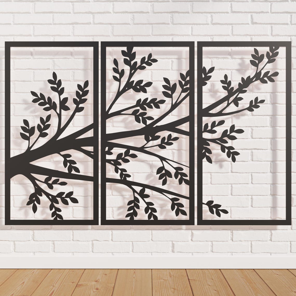 6 Tree Panels, Wall Panels, Room Decor, Tree Patterns, Laser, CNC ...