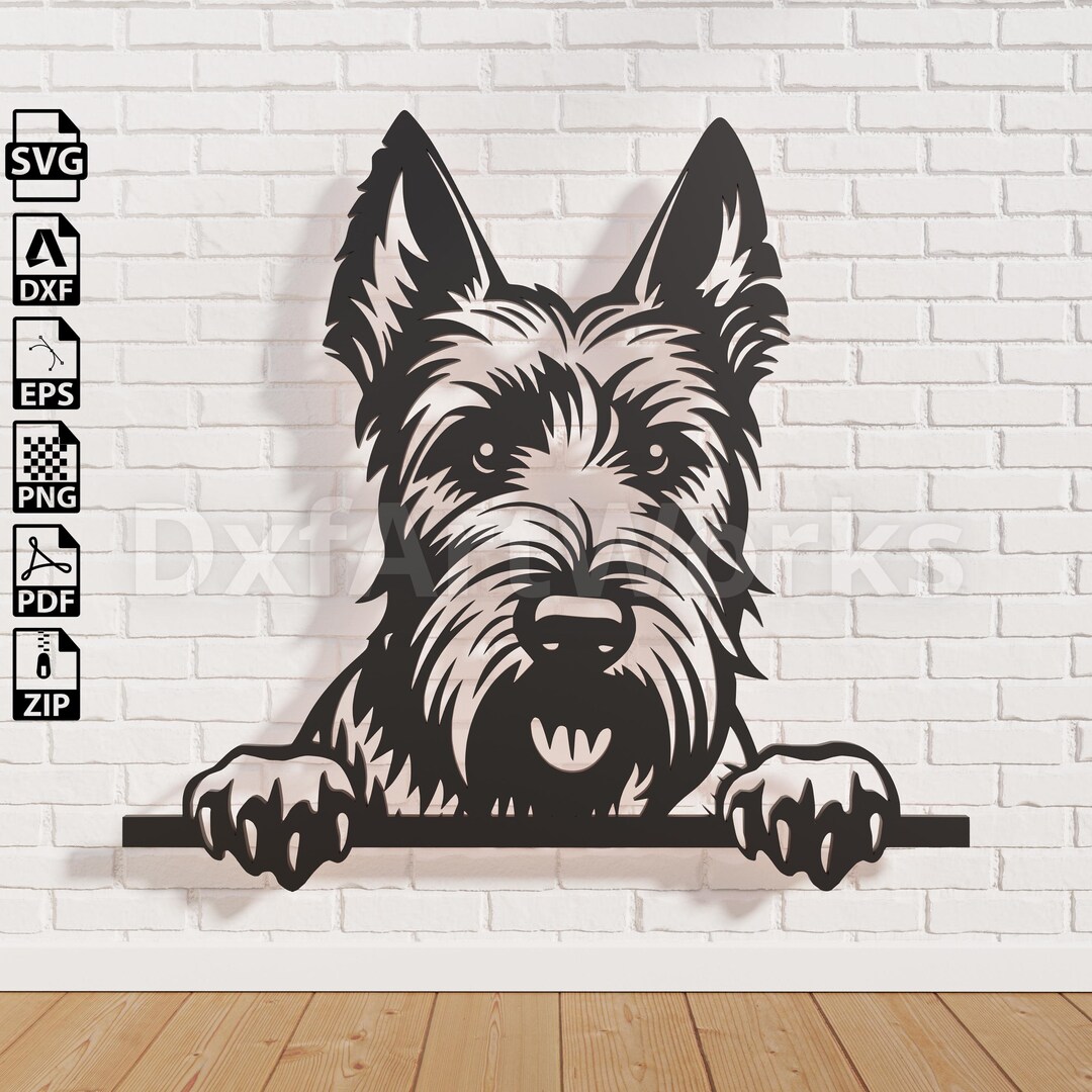 SCOTTISH TERRIER Dog Svg File for Cricut,dog Clipart,cut File,vector ...