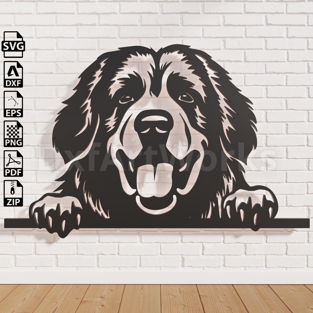 NEWFOUNDLAND Dog Svg File for Cricut,dog Clipart,cut File,vector Art ...