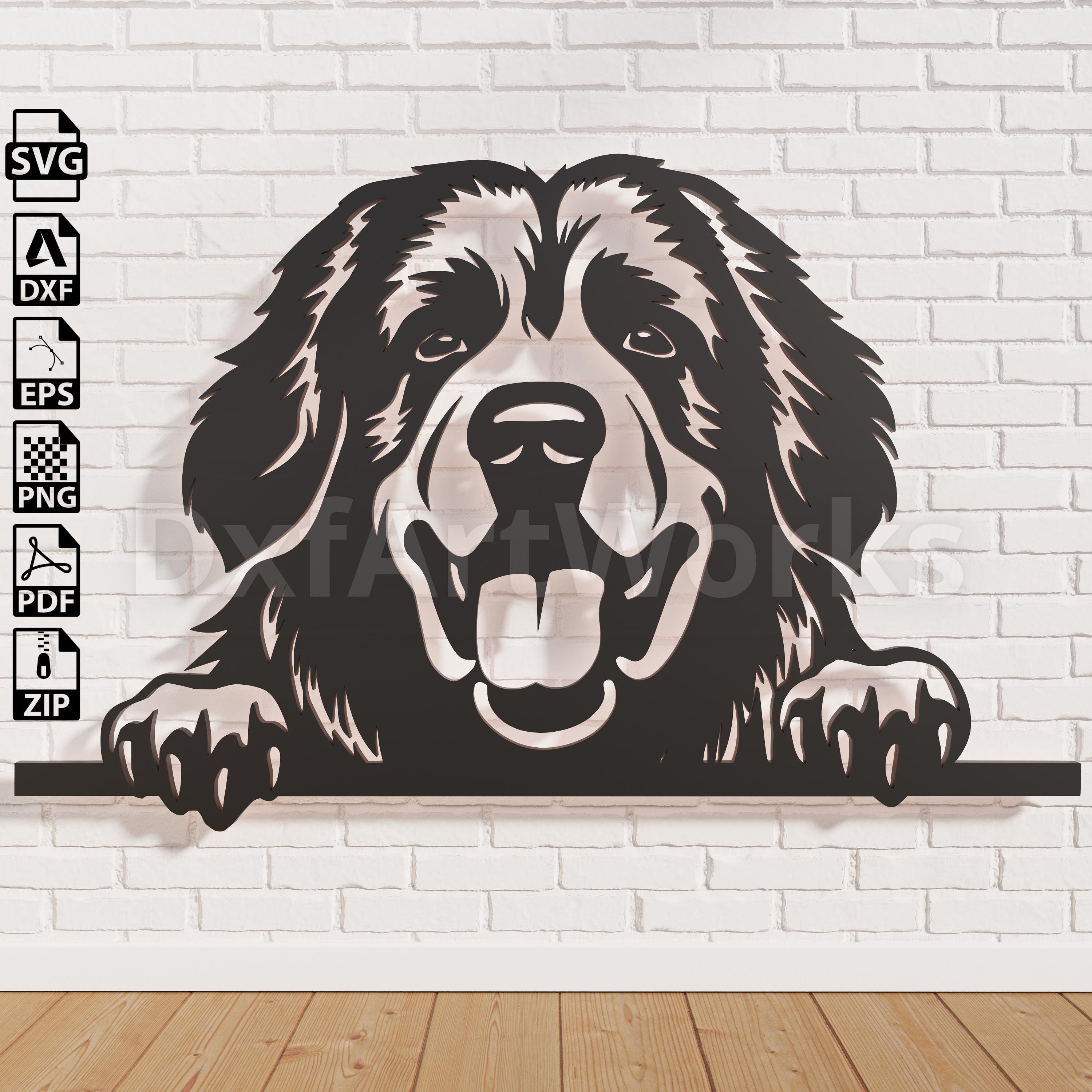 NEWFOUNDLAND Dog Svg File for Cricut,dog Clipart,cut File,vector Art ...