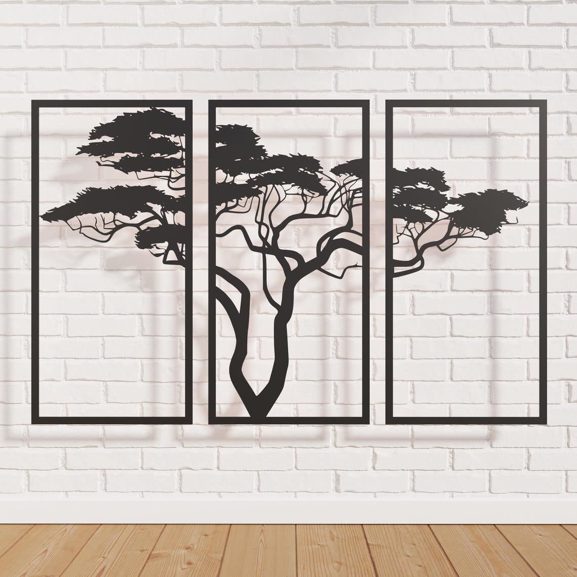 6 Tree Panels, Wall Panels, Room Decor, Tree Patterns, Laser, CNC ...