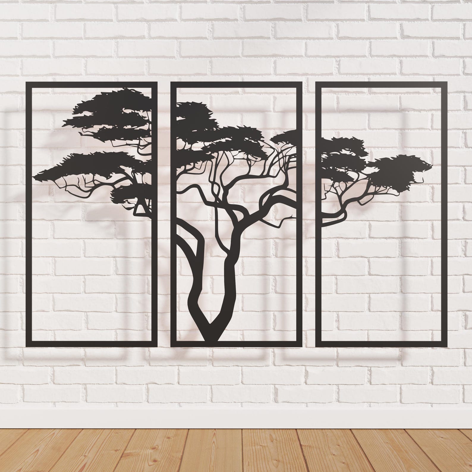 6 Tree Panels, Wall Panels, Room Decor, Tree Patterns, Laser, CNC ...