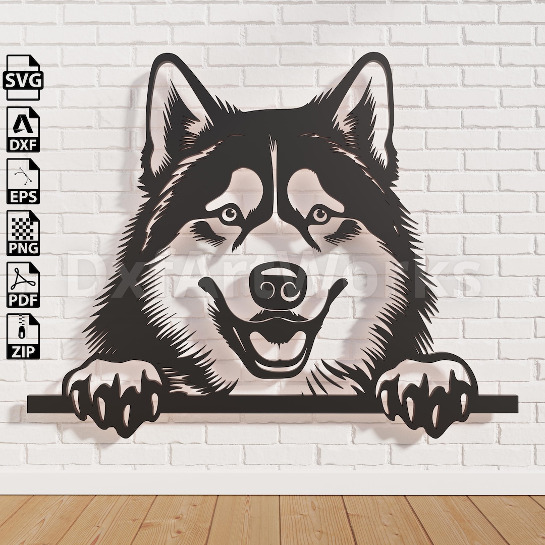 SIBERIAN HUSKY Svg File for Cricut,dog Clipart,cut File,vector Art ...