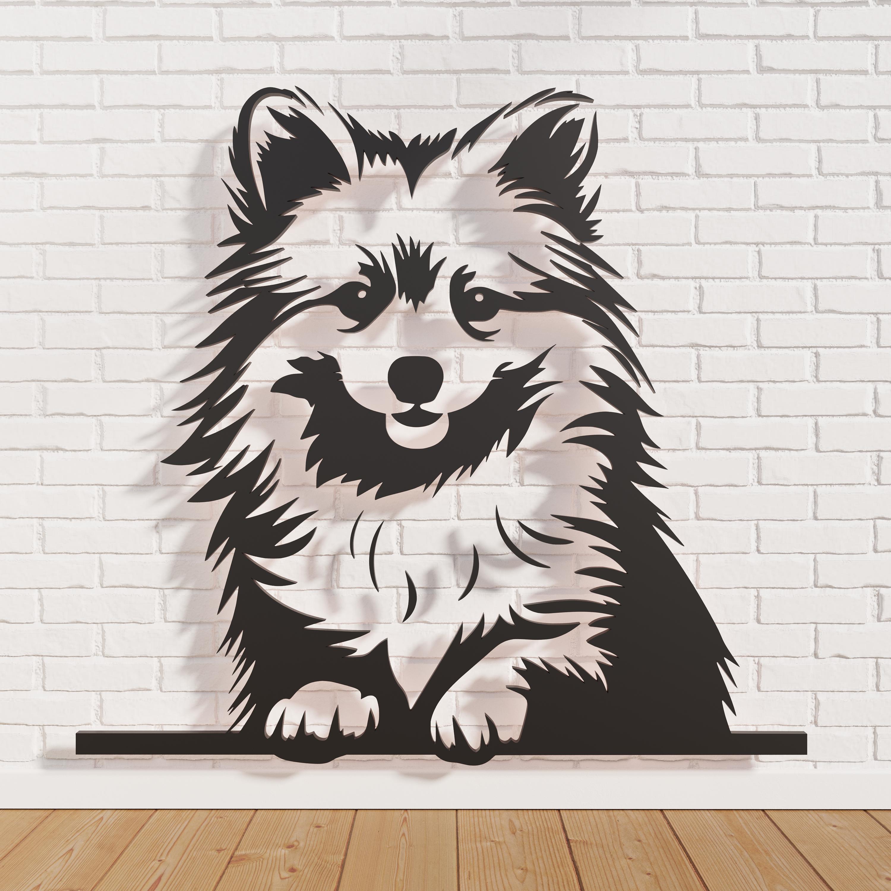 MINIATURE ESKIMO Dog Svg File for Cricut,dog Clipart,cut File,vector ...