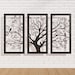6 Tree Panels, Wall Panels, Room Decor, Tree Patterns, Laser, CNC ...