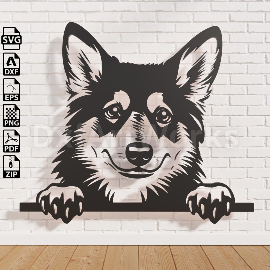 SWEDISH VALLHUND Svg File for Cricut,dog Clipart,cut File,vector Art ...