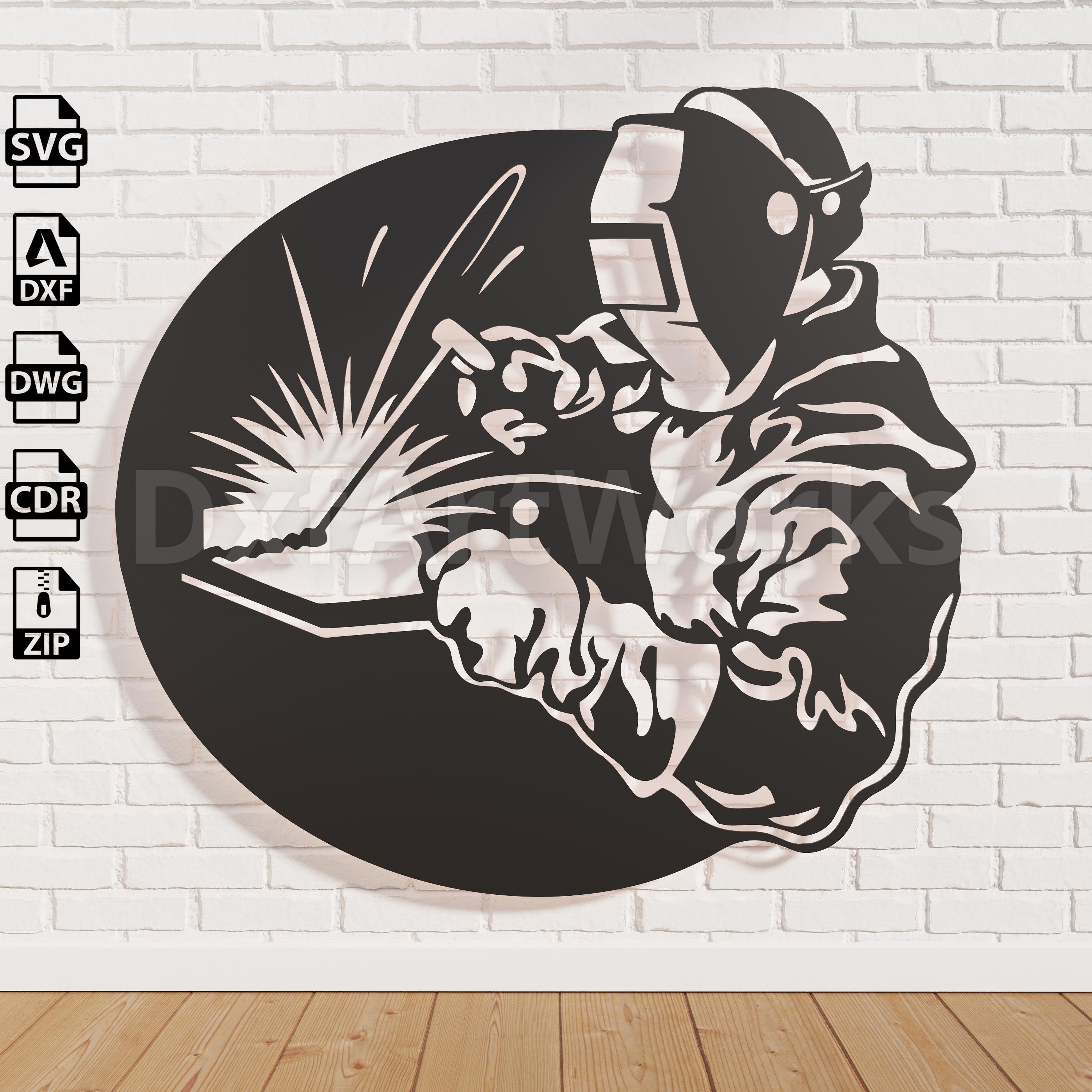 Welder Sign- SVG/DXF - Digital Download - Laser CNC Plasma Waterjet ...