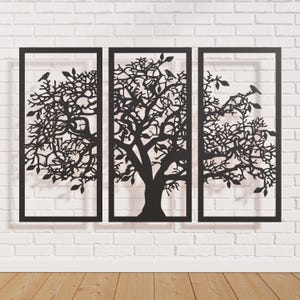 6 Tree Panels, Wall Panels, Room Decor, Tree Patterns, Laser, CNC ...
