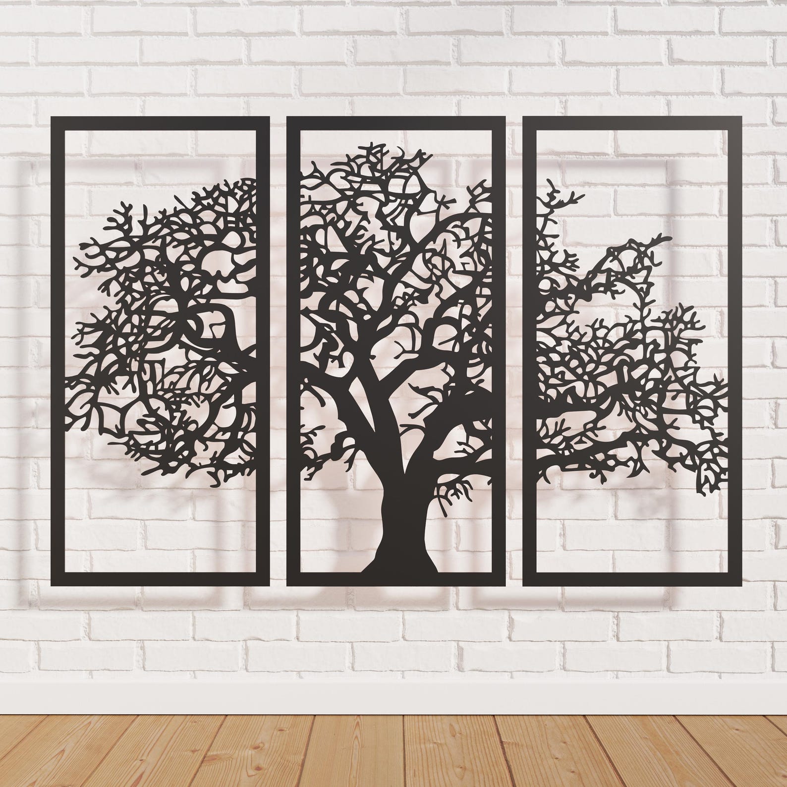 6 Tree Panels, Wall Panels, Room Decor, Tree Patterns, Laser, CNC ...
