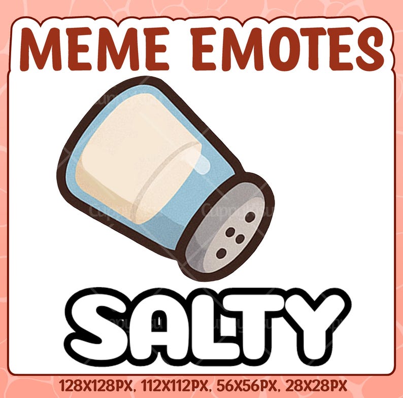 Salty Meme Emote, Funny Twitch/discord Emote (digital Download) - Etsy