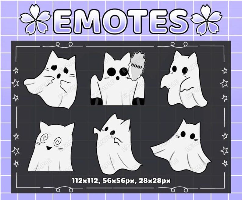 Twitch Emotes / Cute Ghost Twitch Emotes | Twitch | Discord | Youtube ...
