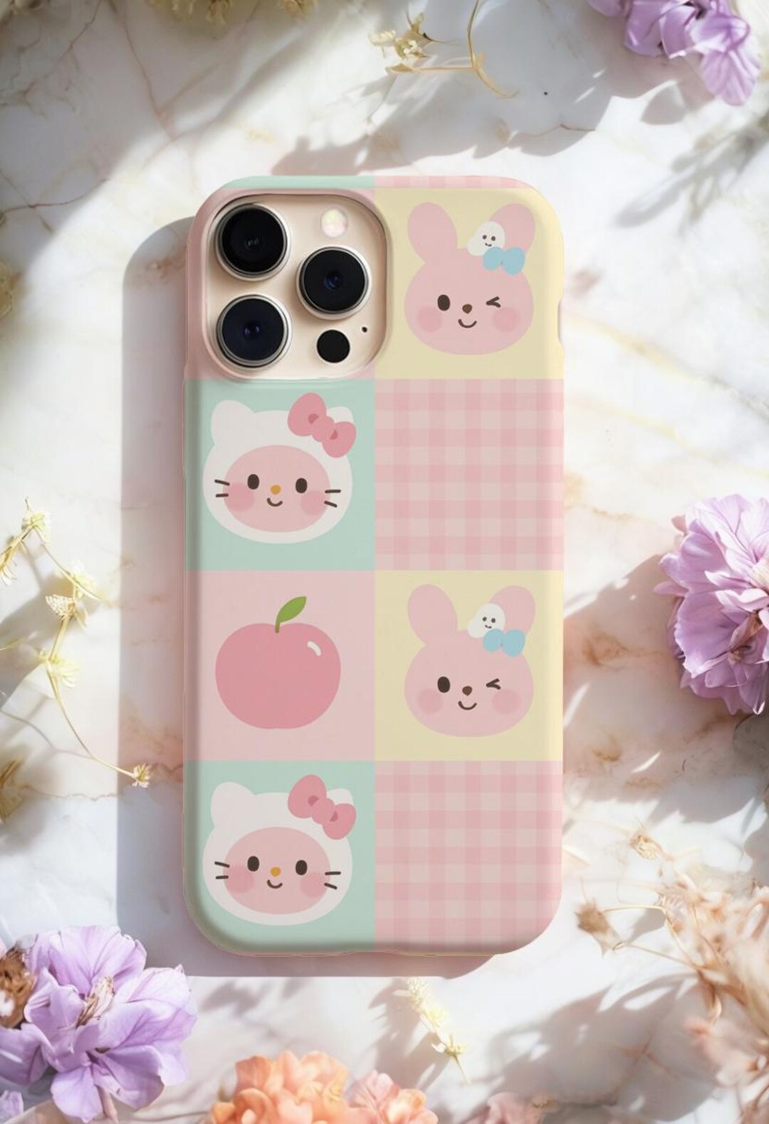 Cute Pastel Animal Phone Case, Adorable Slim Cases for Kids, Gifts for ...