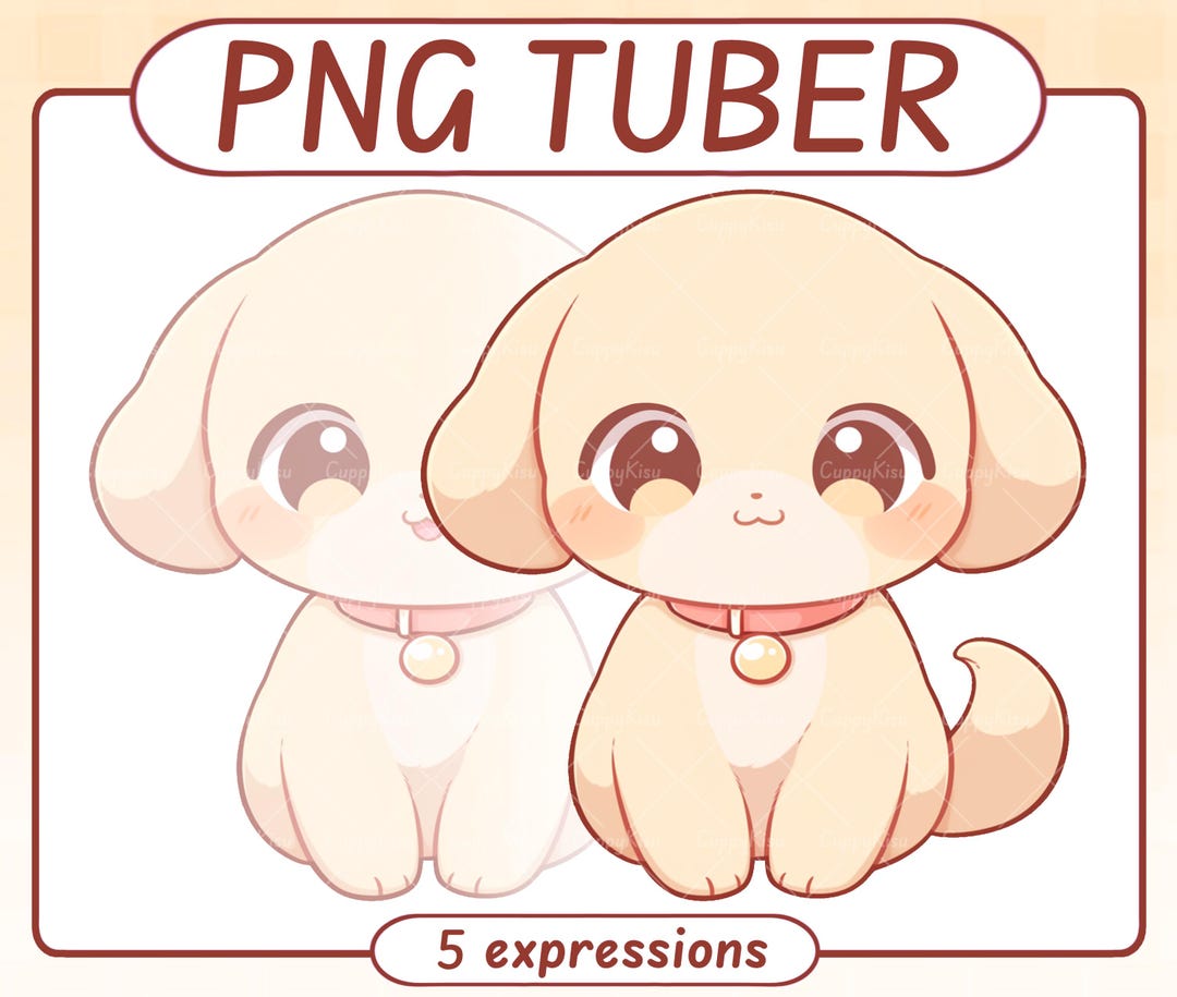 Chibi Puppy Pngtuber Model, Dog Avatar (digital Download) - Etsy UK