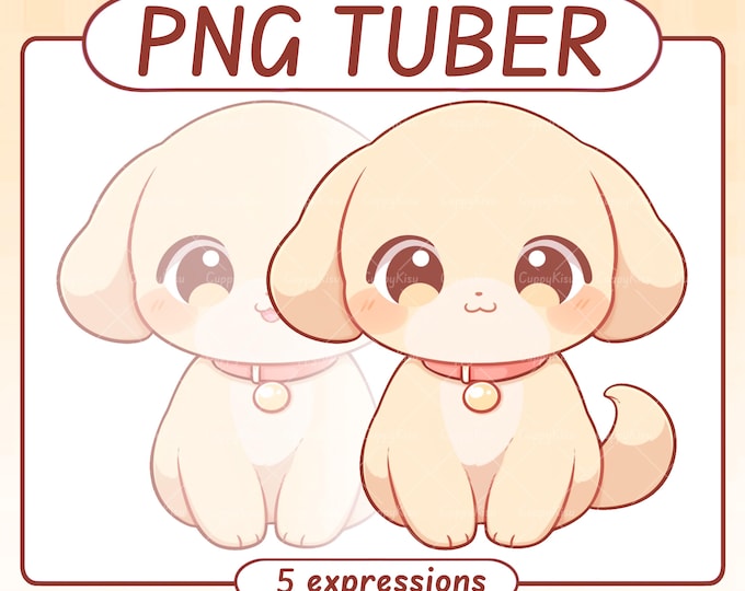 Pngtuber - POP Dog | Chibi | Cute | Kawaii | Twitch | Youtube | Vtuber ...