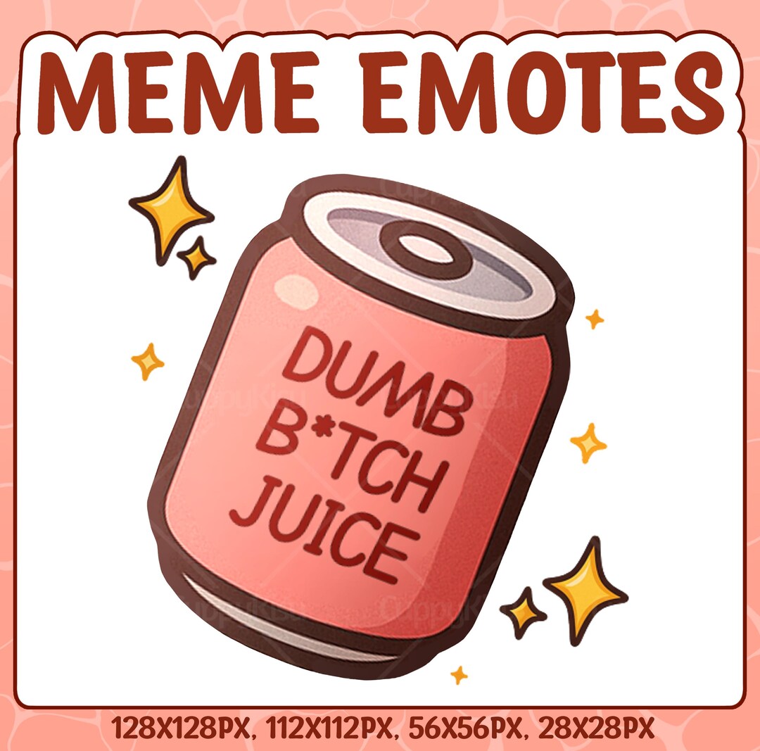 Dumb Juice Meme Emote: Funny Twitch/discord Emote Pack (digital ...