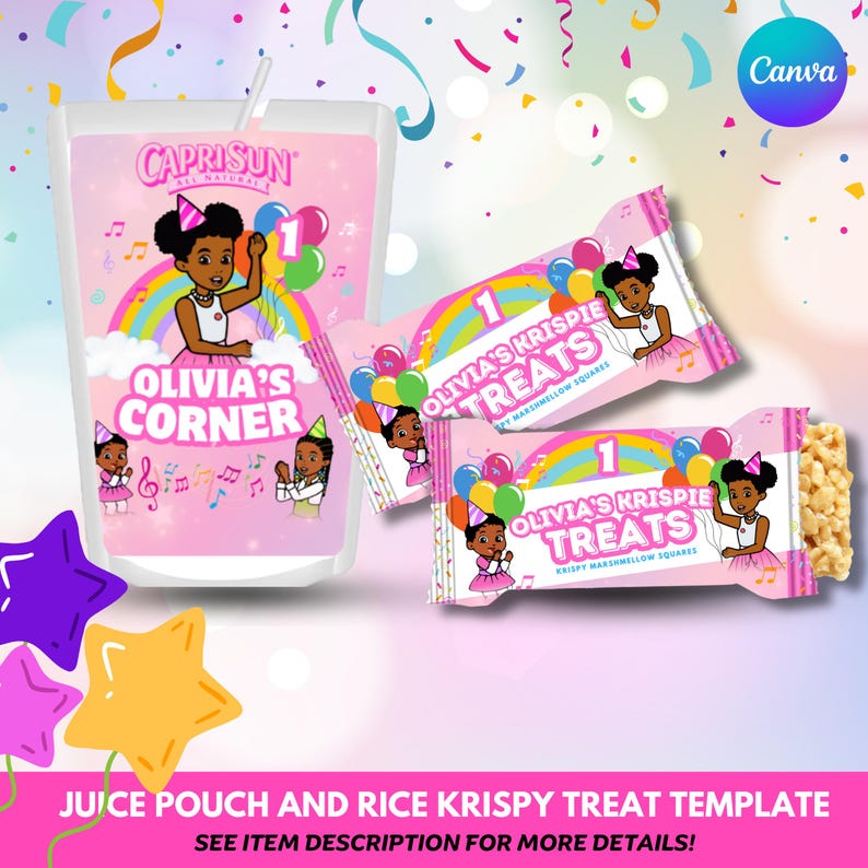 Gracie's Corner Party Bundle -DIY Editable Templates - Edit in Canva ...