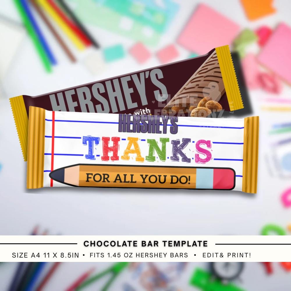 Teacher Appreciation Week Bundle, Editable Party Favor Templates, Thank ...