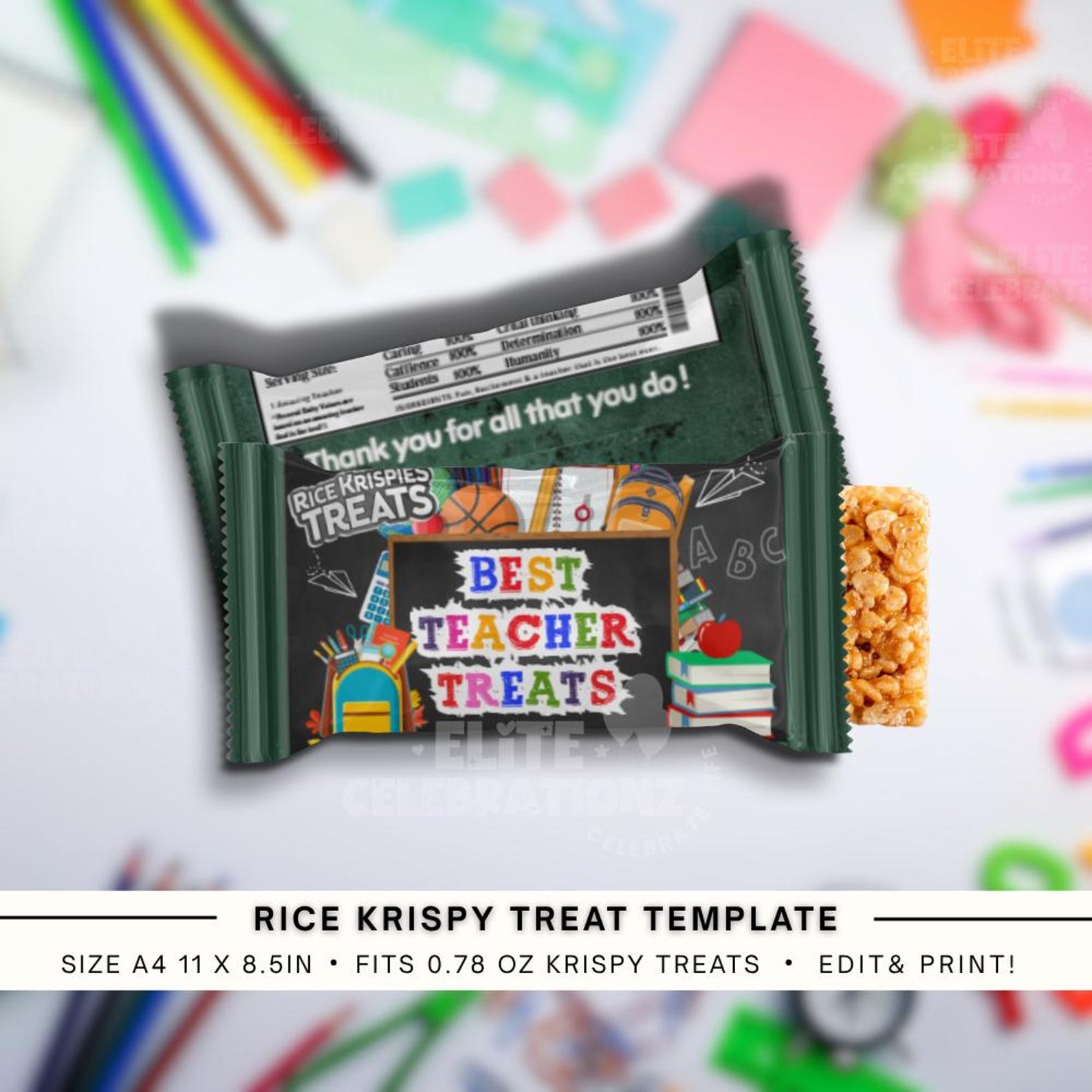 Teacher Appreciation Week Bundle, Editable Party Favor Templates, Thank ...