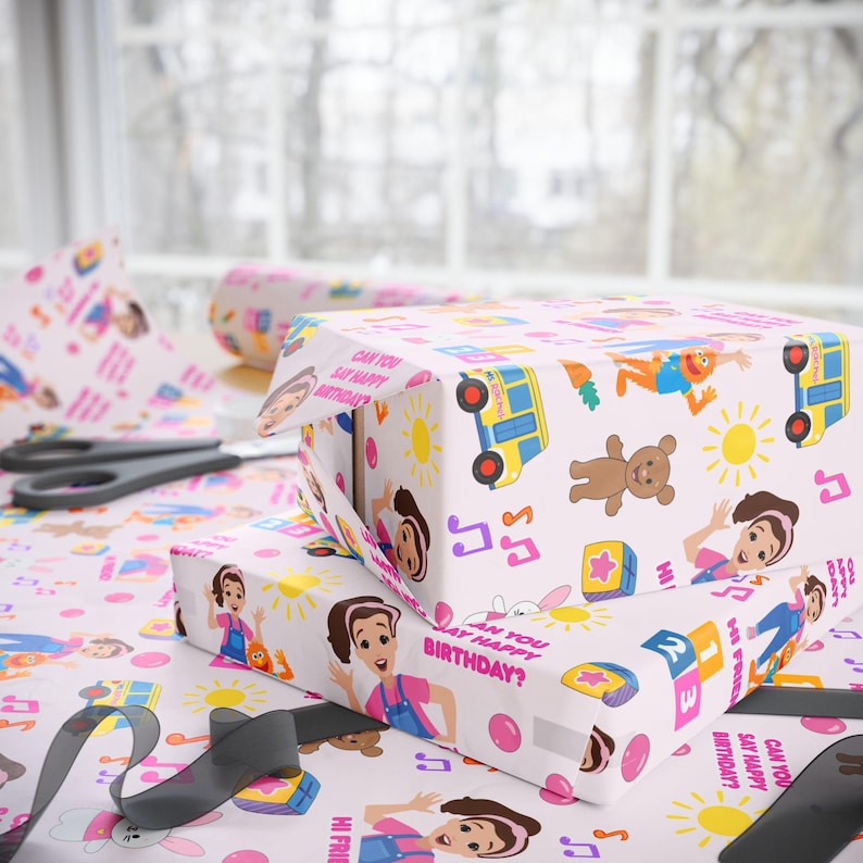 Ms Rachel Gift Wrapping Paper | Can You Say Happy Birthday Nursery ...